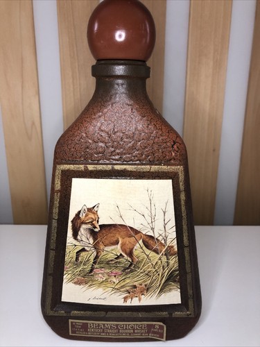 Beam's Choice Kentucky Straight Bourbon Whiskey red fox bottle | eBay