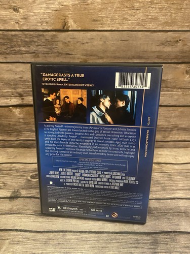 Damage (DVD, 1992) Jeremy Irons Juliette Binoche Warner Archive ...