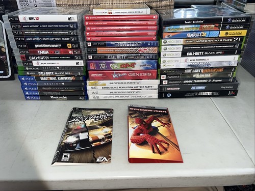 Assorted Lot of 43 Empty Video Game Cases Nintendo, Playstation, Xbox ...