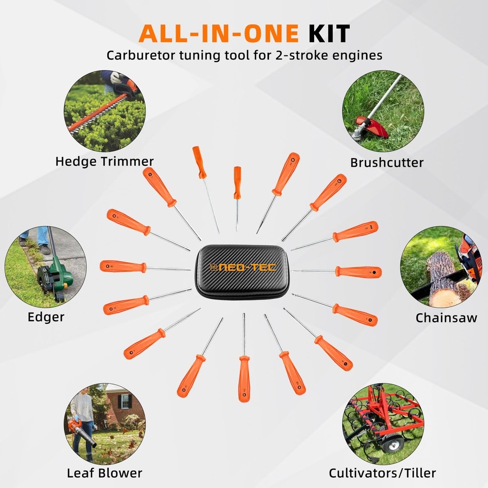 16 Pcs Carburetor Adjustment Kit Carb Tune up Adjusting Small Engine ...