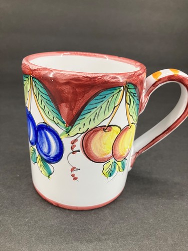 Ravello Italian Pottery coffee/tea mug - hand painted with assorted ...