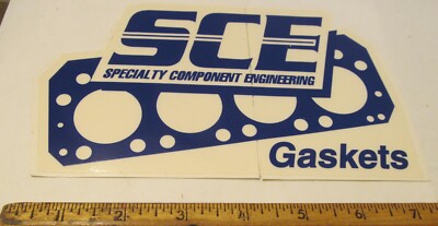 SCE Specialty Component Engineering Gaskets Auto Sticker 7.0" x 4.25 ...