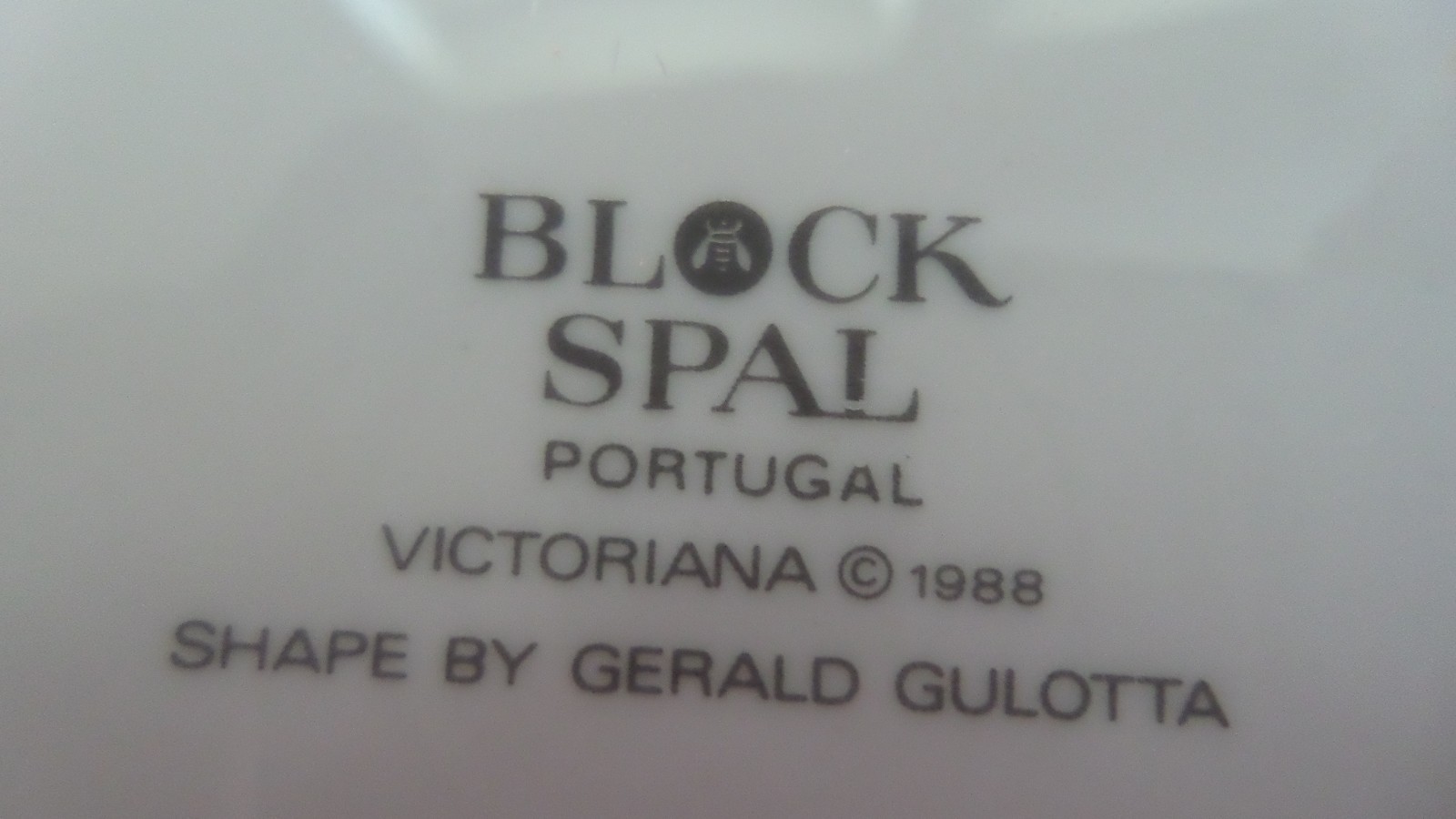 Block Spal Portugal Victoriana Salad Plates x2 Pasted Floral White ...