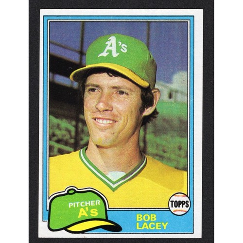 1981 Topps Bob Lacey #481 Oakland A's Base Se | eBay