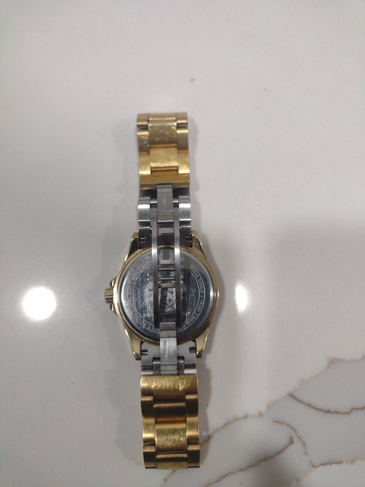 2005 DONALD J TRUMP TR1072 SIGNATURE COLLECTION RARE CHRONOGRAPH WATCH ...