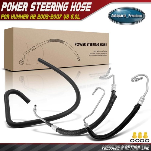 3x Power Steering Pressure Return Hose Assembly for Hummer H2 2003-2007 ...