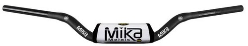 Mika Raw Mini High Bend 1 1/8in Handlebars White Kawasaki KX80 Big ...