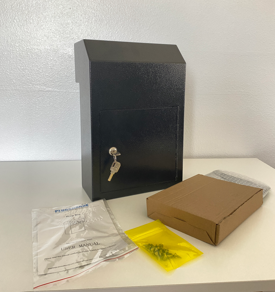 OPEN BOX Door Drop Box, Mail Slots, Through The Door Locking Mailbox ...