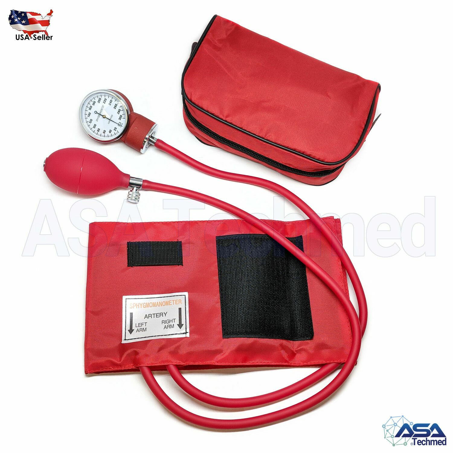 Manual Blood Pressure Monitor BP Cuff Gauge Aneroid Sphygmomanometer ...