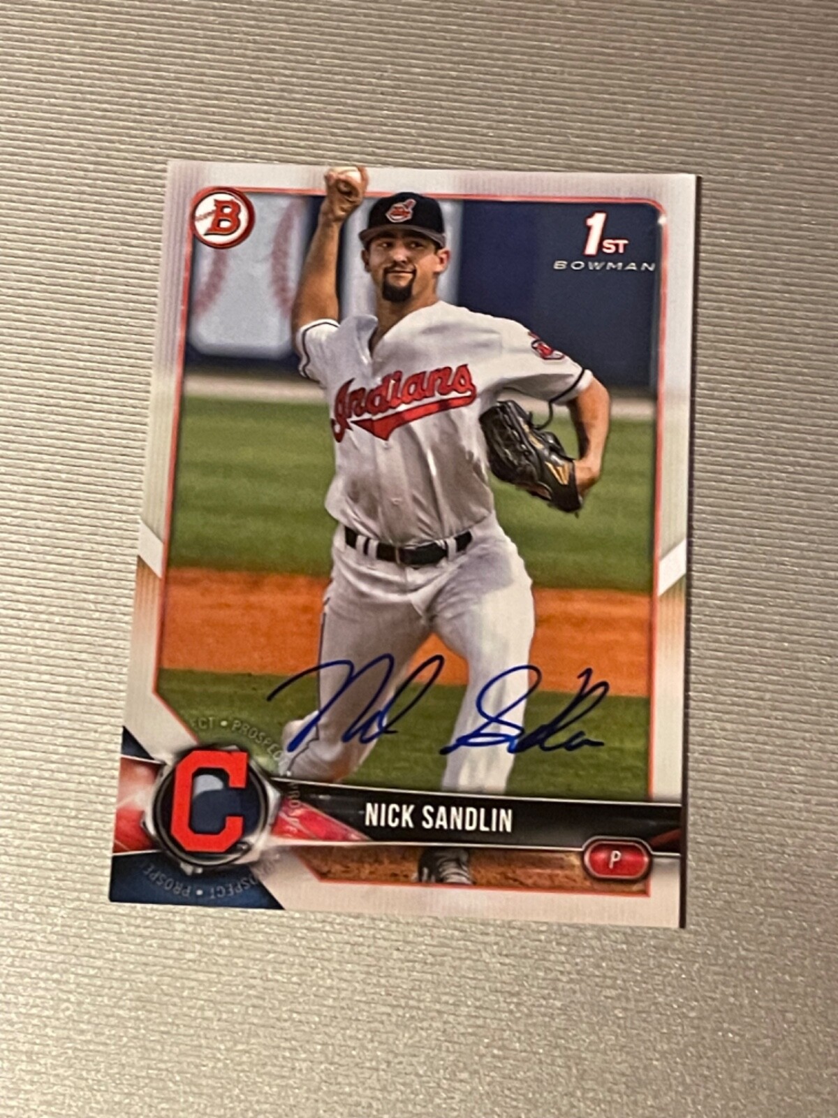 Cleveland Indians NICK SANDLIN Signed 2018 Bowman Card | eBay