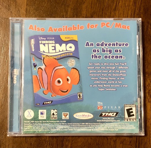 Finding Nemo: Underwater World of Fun (Jewel Case) (PC & Mac) - VERY ...