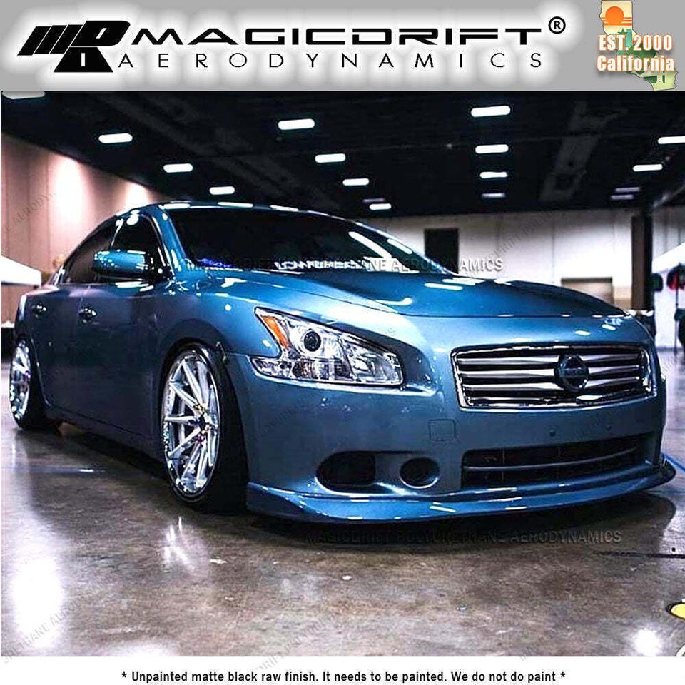 For 09-15 Nissan Maxima 7-Gen MDP VIP Front Bumper Lip Chin Body Kit ...
