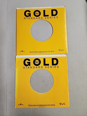45 RPM 7" RECORD SLEEVES CO. SLEEVE 2 PACK SEE PHOTOS - RCA Gold ...