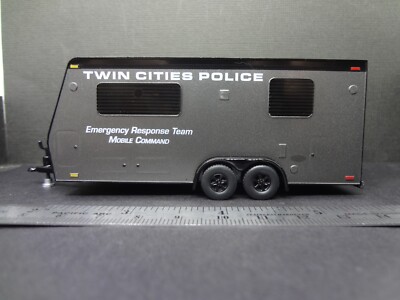 1:64 Scale Camper Trailer dark gray Police Department SWAT - Loose 1:64 ...