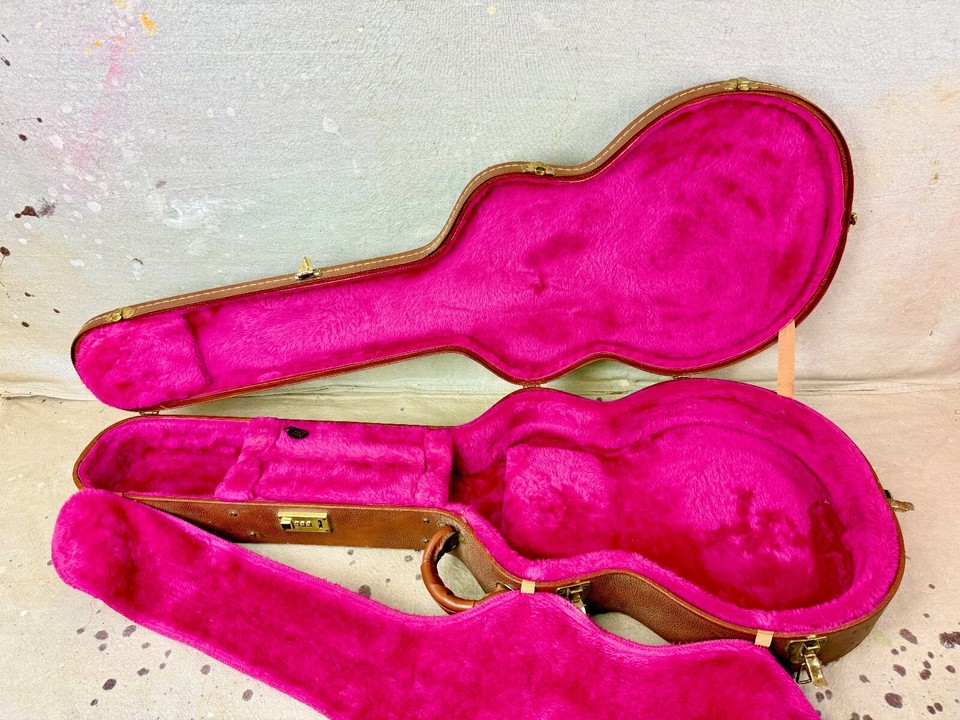 1980's Gibson USA Brown-Pink TKL Semi Hollowbody Guitar Case ES-335 ...