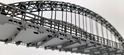Modelux N Gauge 'Meridian' 295 Arch Suspension Bridge Kit | eBay UK