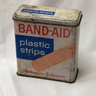 Vintage Band-Aid Bandages Metal Tin Johnson & Johnson plastic strips | eBay