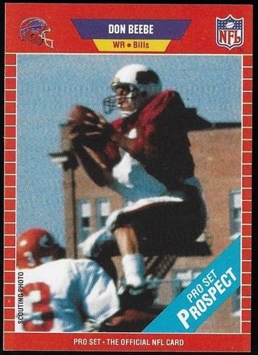 1989 Pro Set Card #516 Don Beebe ROOKIE Buffalo Bills | eBay