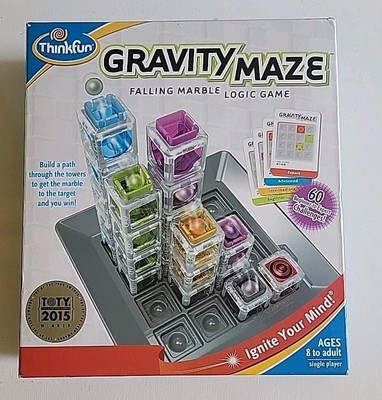 Gravity Maze Board Game Logic Puzzle Towers Marble Components 60 ...