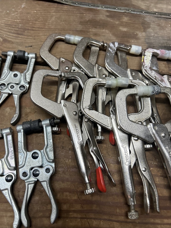 Lot Of 14 Crescent 6” Locking Clamp Aircraft Sheet Metal Tools | eBay