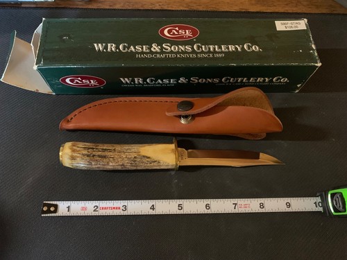 WR Case 2007 Nice Stag Fixed Blade Hunter w/ Sheath 5FINN SS | eBay