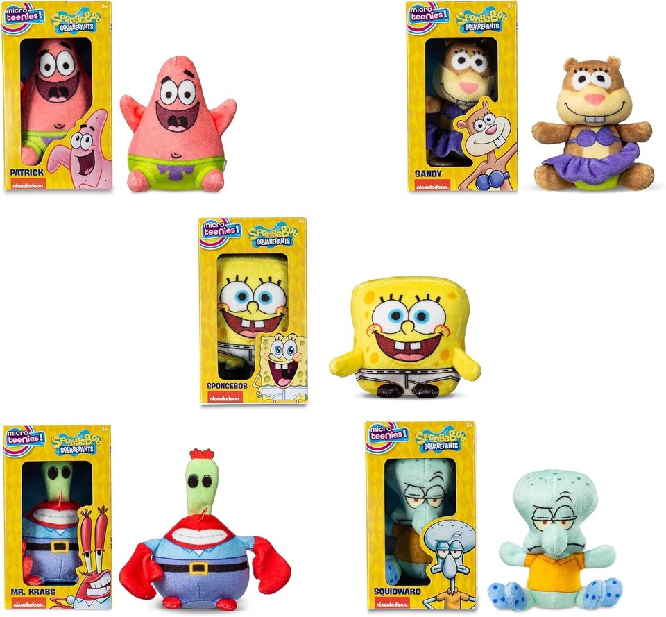 Micro Teenies Spongebob Squarepants 5-Pack | eBay