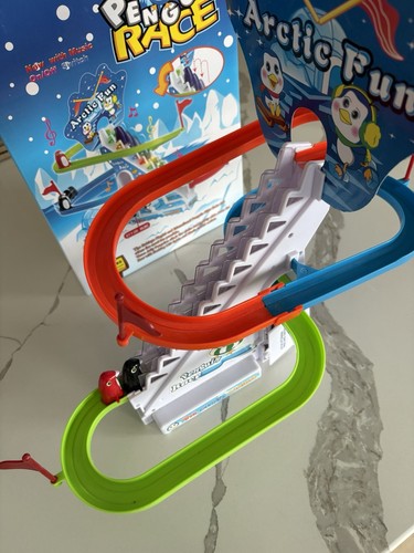 Penguin Race Haktoys *works but missing one penguin | eBay