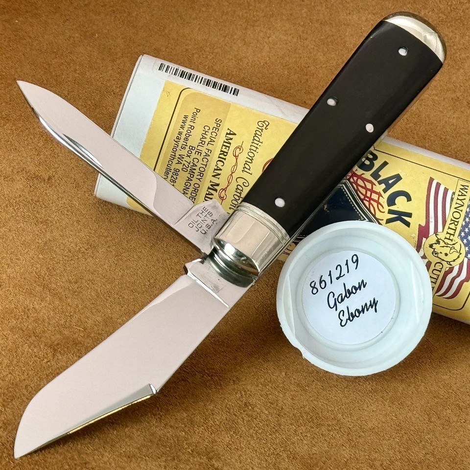 GEC GREAT EASTERN CUTLERY 86 BLACK JACK HARNESS JACK EBONY CAMPAGNA ...