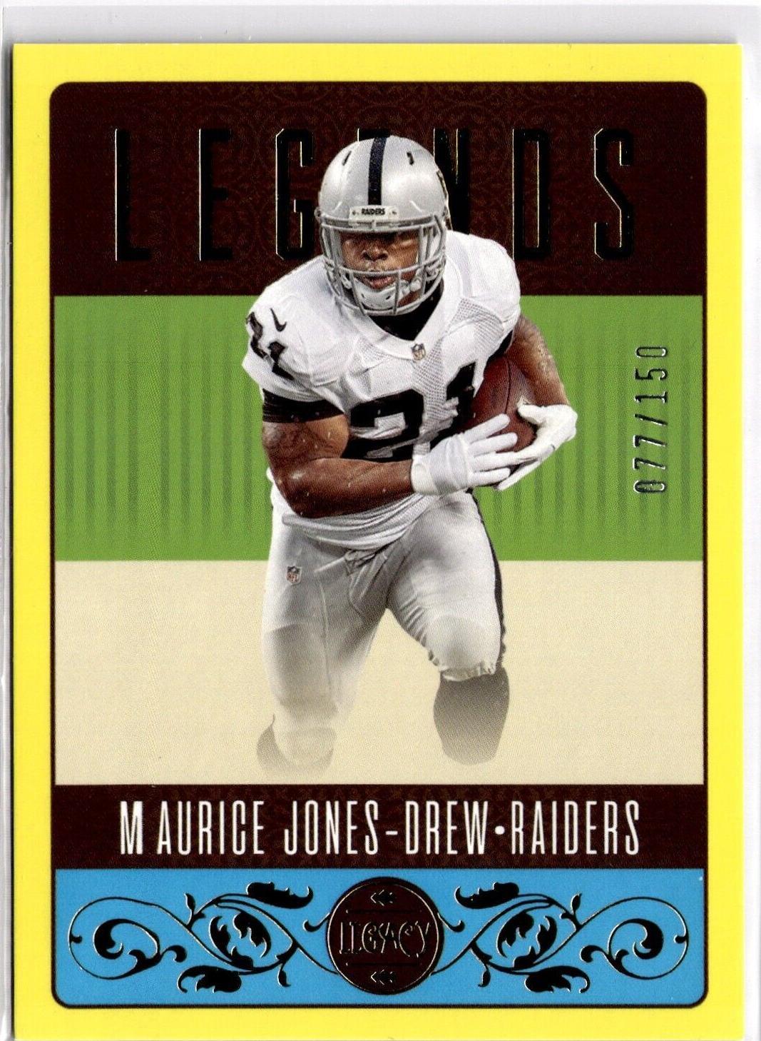 2023 Panini Legacy - Legends Maurice Jones-Drew #131 Yellow /150 for ...