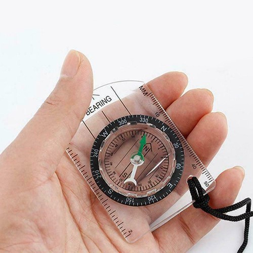 Military Compass Scale Ruler Baseplate Mini NEW Hiking For Camping C8R2 ...