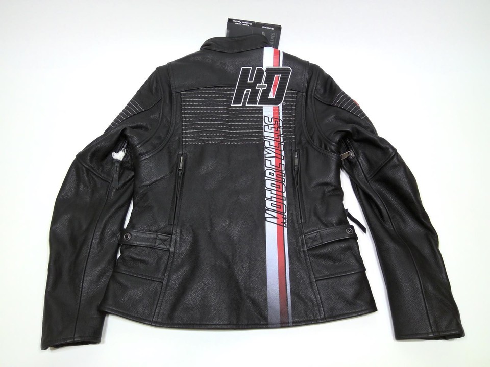 NEW Harley Womens Adraga Waterproof Leather Jacket 3 Vent S 98010-20VW ...