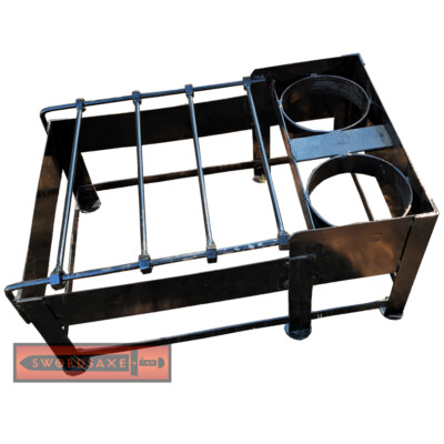 Hand Forged Medieval Cast Iron Flip Grill Campfire Grate Four ...