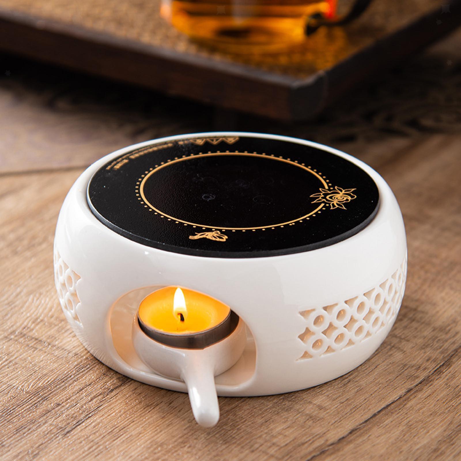 Ceramic Teapot Warmer Tea Warmer with Tray Tealight Stove | eBay