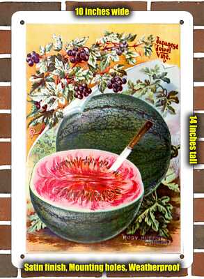 Metal Sign - 1902 Watermelons - 10x14 inches | eBay