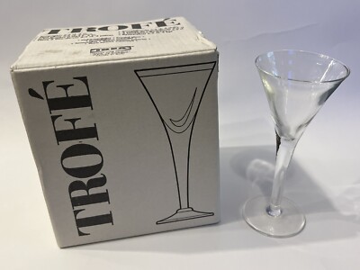 4x Vintage 1980s IKEA TROFE Crystal Glass MCM 55 mL Shotglass Glassware ...