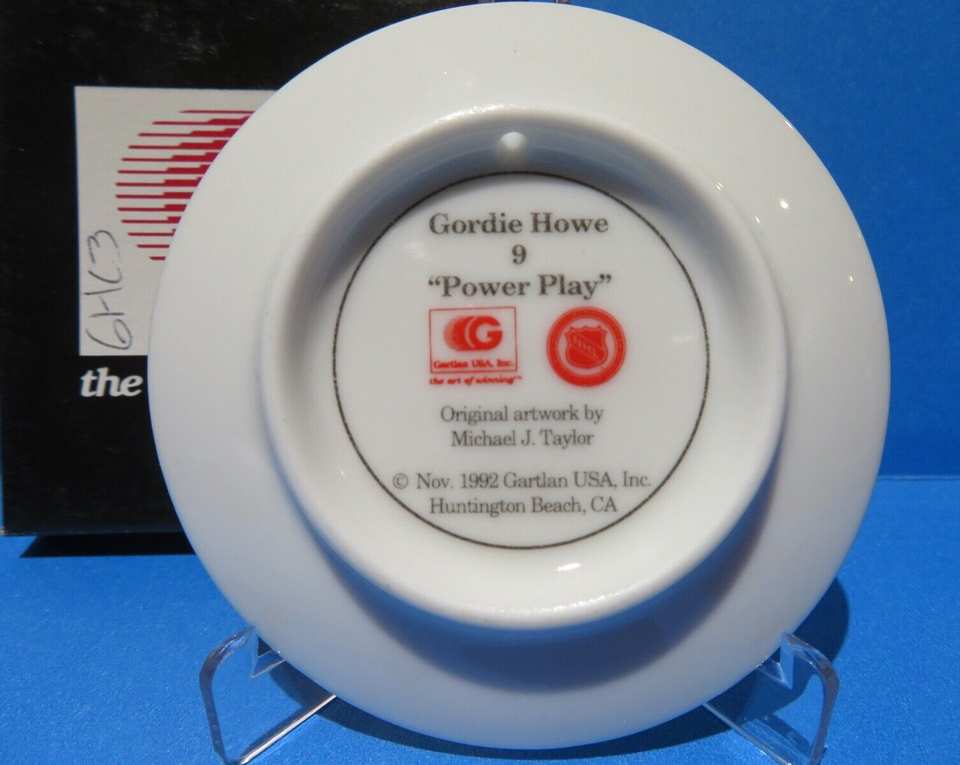 GORDIE HOWE, Power Play, Collector’s Plate (1992 Gartlan USA), New | eBay