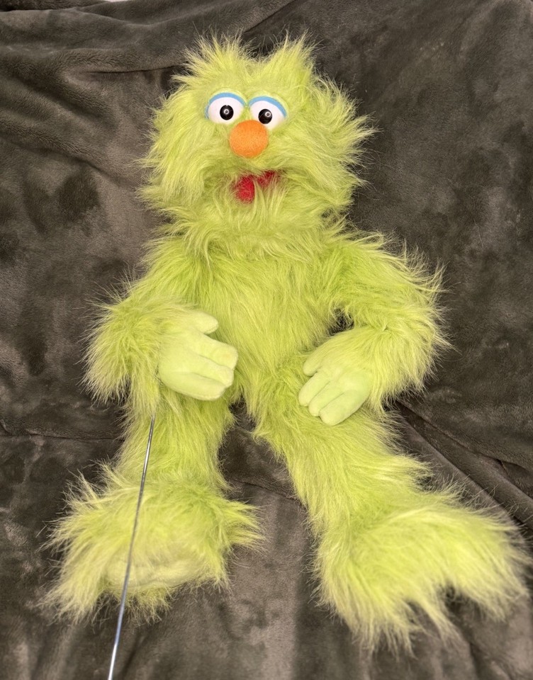 30" Green Monster Silly Puppet, Full Body Ventriloquist Style Puppet ...