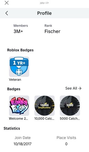 2017 4letter roblox acc stacked in fisch @jqkp (contact before buying ...