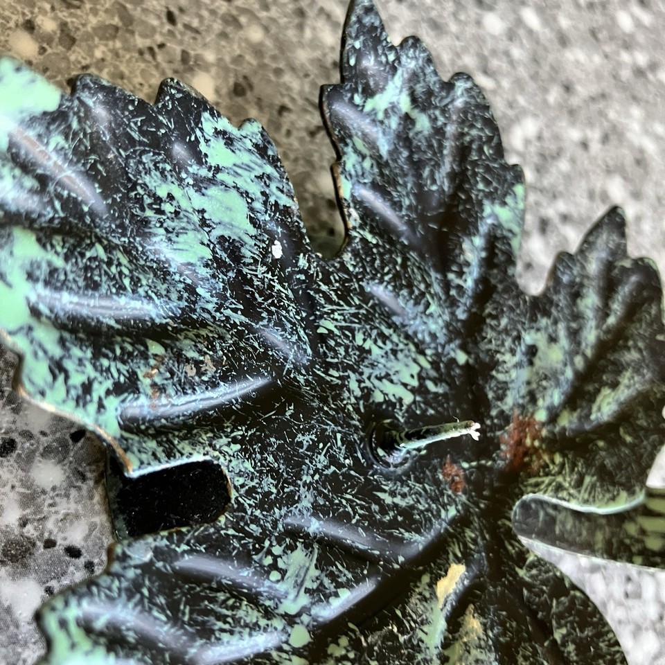 Vtg Candle Victorian Style Hand Painted Flower Basket & holder Made ...