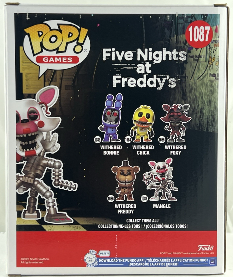 Funko Pop! Super 6" Five Nights at Freddy's - Mangle FNAF #1087 Vinyl ...