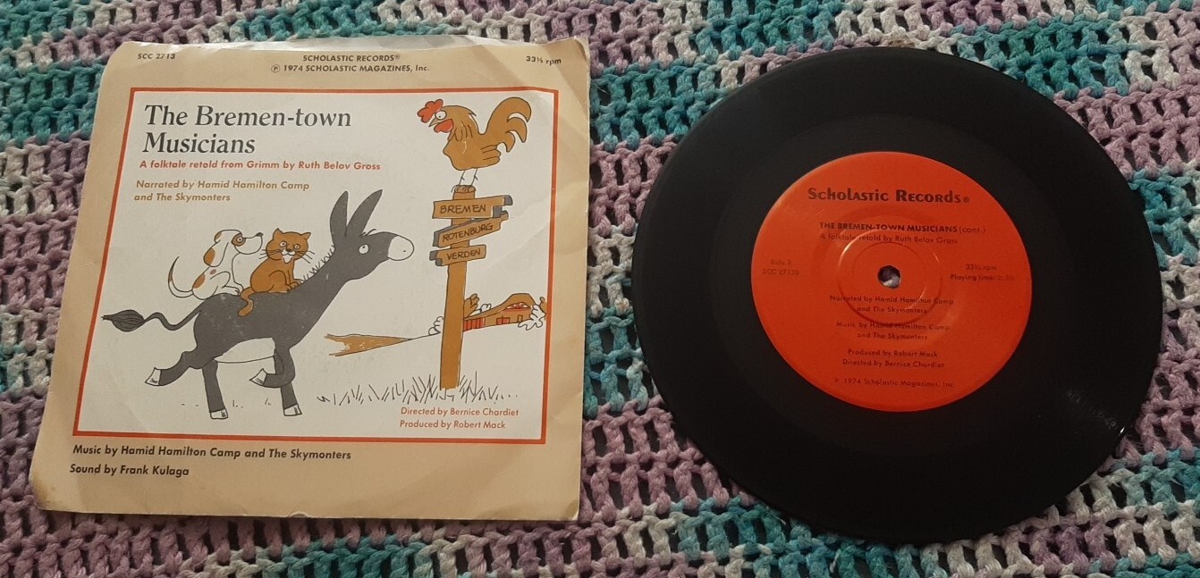 Hamid Hamilton Camp 7" 33 1/3 The Bremen-town Musicians 1974 Scholastic ...