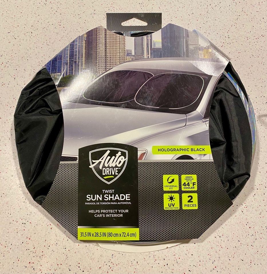 Auto Drive Twist Sun Shade - Universal Fit 2 pc set - (3) EACH IS ...