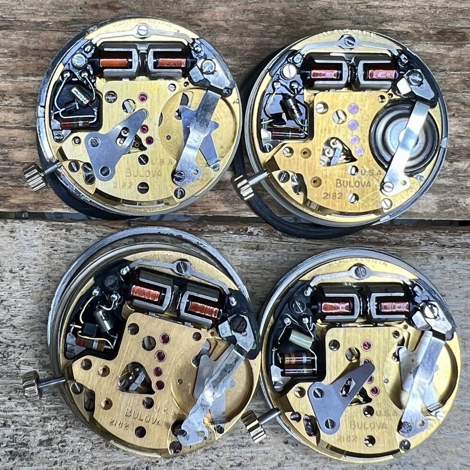 Bulova Accutron Wrist Watch Movements - Series 2182 - Day Dates | eBay