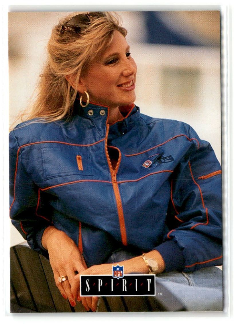 1991 Pro Line Portraits FOOTBALL Spirit Wives #3 Janet Elway Denver ...