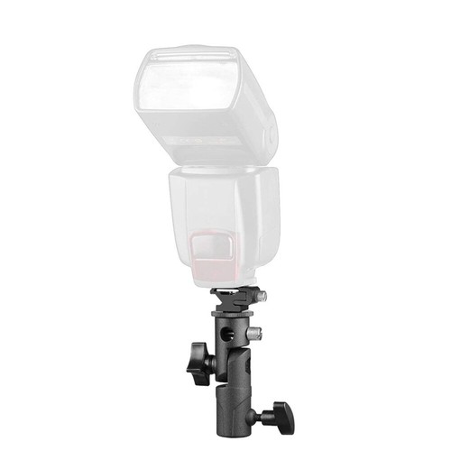 Universal Metal Camera Flash Bracket Stand Speedlite Holder with with 1 ...