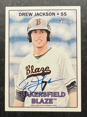 2016 Topps Heritage Minors Real One Autograph Drew Jackson | eBay