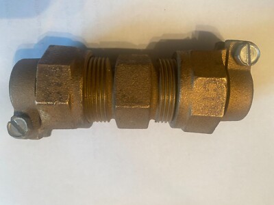 Ford Meter Box 1 in. Pack Joint Brass Coupling | eBay