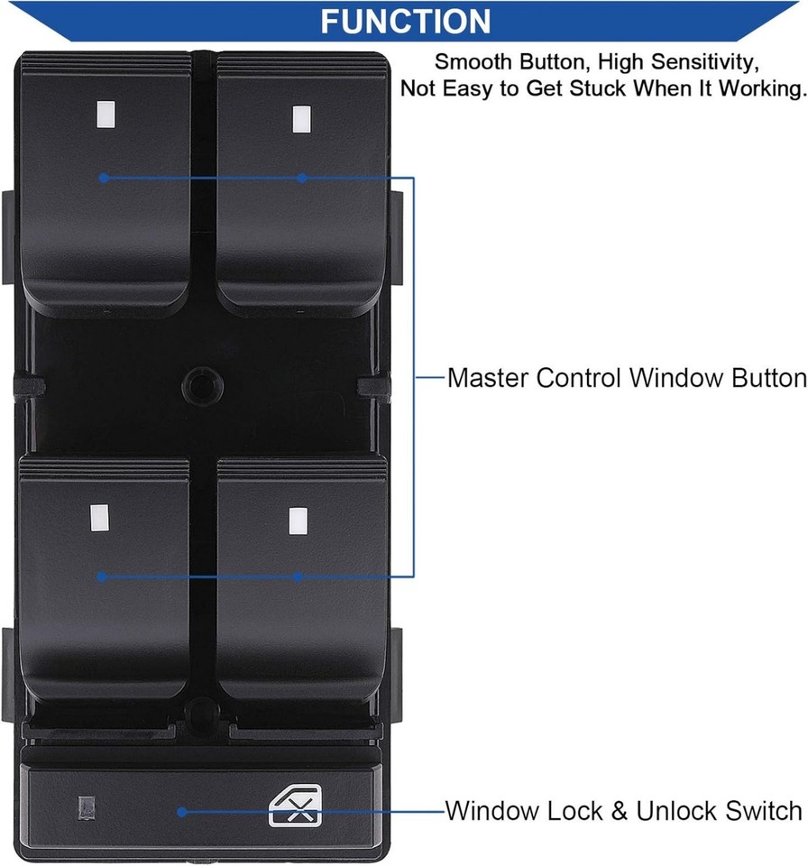 Master Power Window Door Switch For 2007-2013 Chevrolet Silverado 1500 ...