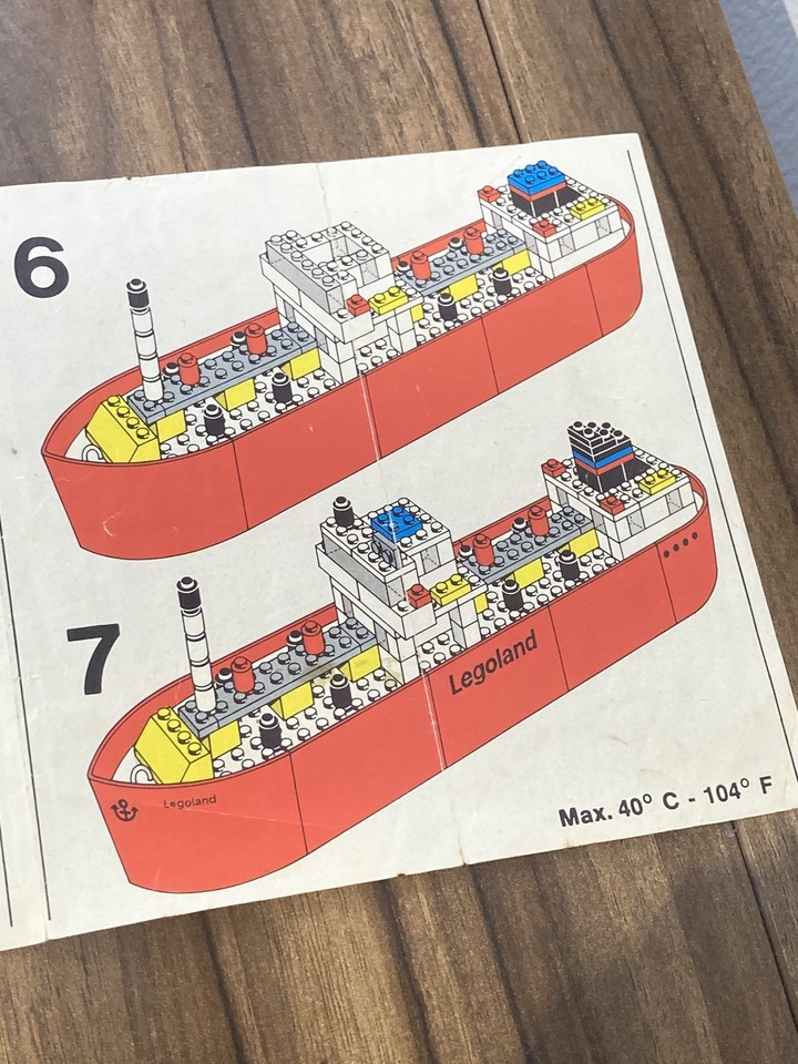 LEGO 312 Tanker Ship with Instructions Vintage | eBay UK