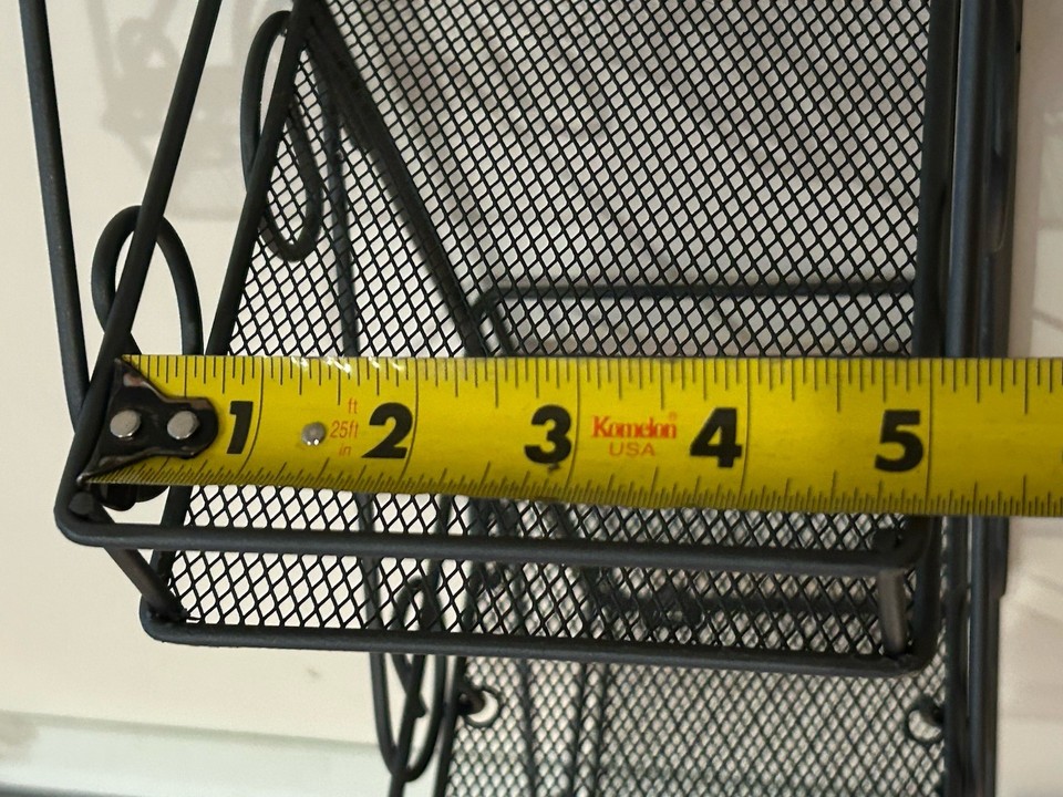 New Old Stock Wire Wall Rack 6 Folding Shelves | eBay